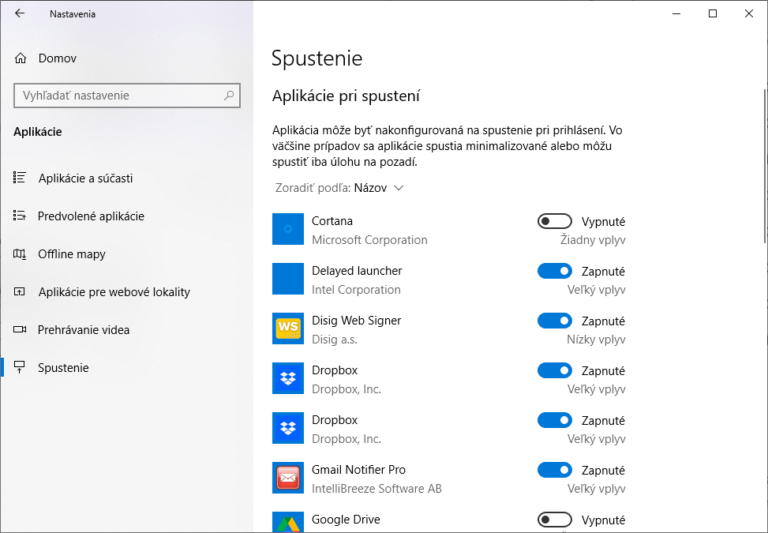 Programy po spustení v systéme Windows - ITEC.SK